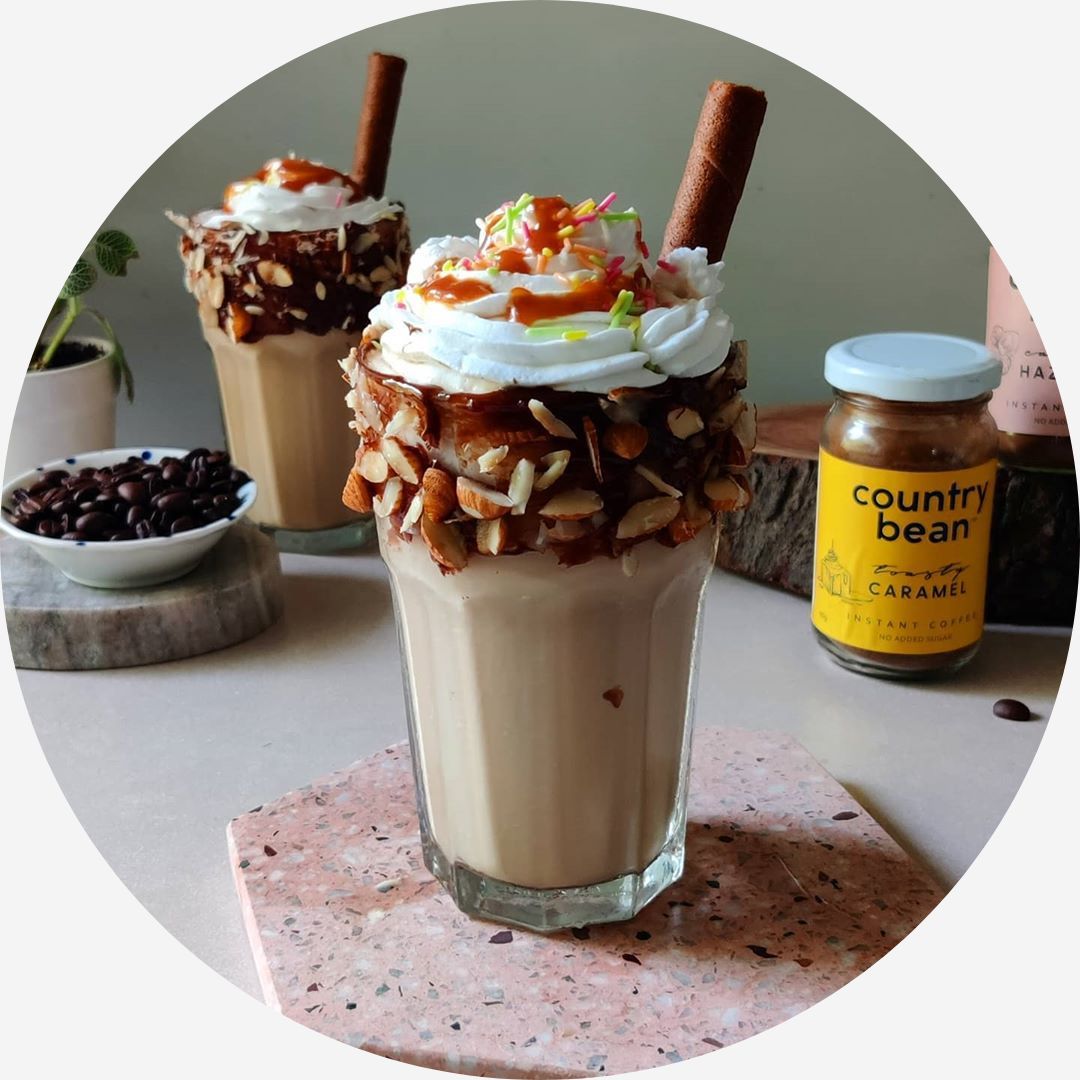 Buy Caramel Instant Coffee Powder Online | Country Bean